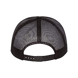 Yupoong Unisex Adult Classic Two Tone Trucker Cap, Black/White/Black, One Size