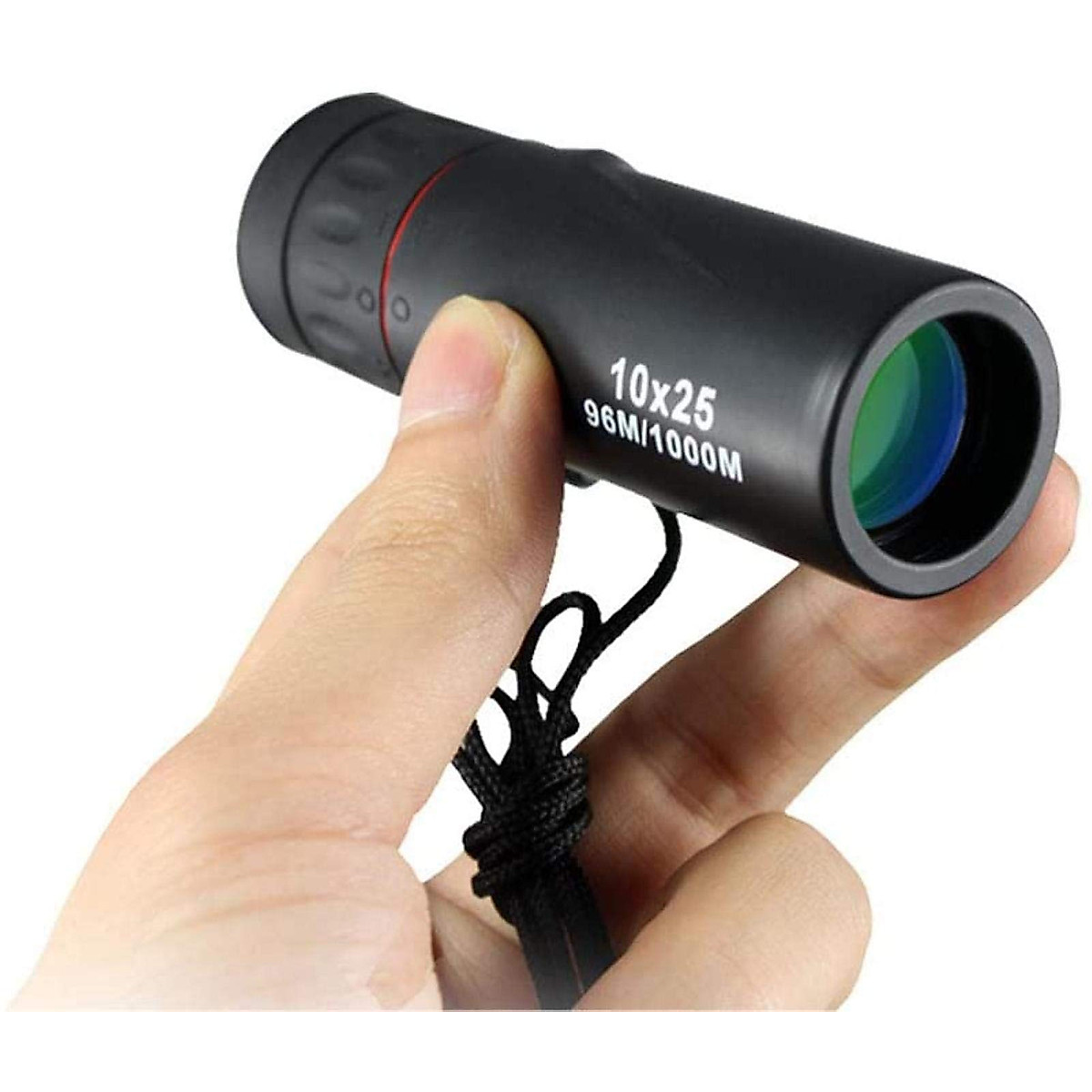 10x25 Portable Monocular Compact Mini BAK4 Prism FMC Lens Monocular with Smartphone Adapter for Adult Bird Watching, Outdoor Hunting, Travel, Sightseeing ADU