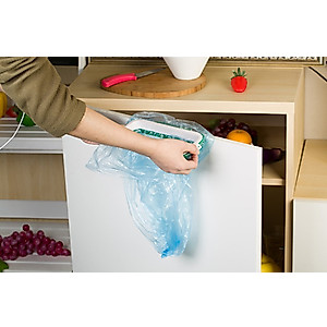 Kitchen Hanging Clip on Trash Bag Holders Travel Garbage Can Rack Fixed Cabinet Rubbish Bin Plastic Bracket Hanger of Cupboard Closet Door Thread-off Proof design Car (2PCS)