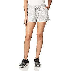 Champion Women's, Campus French Terry, Moisture-Wicking Gym Shorts, 2.5", Oxford Gray, Medium