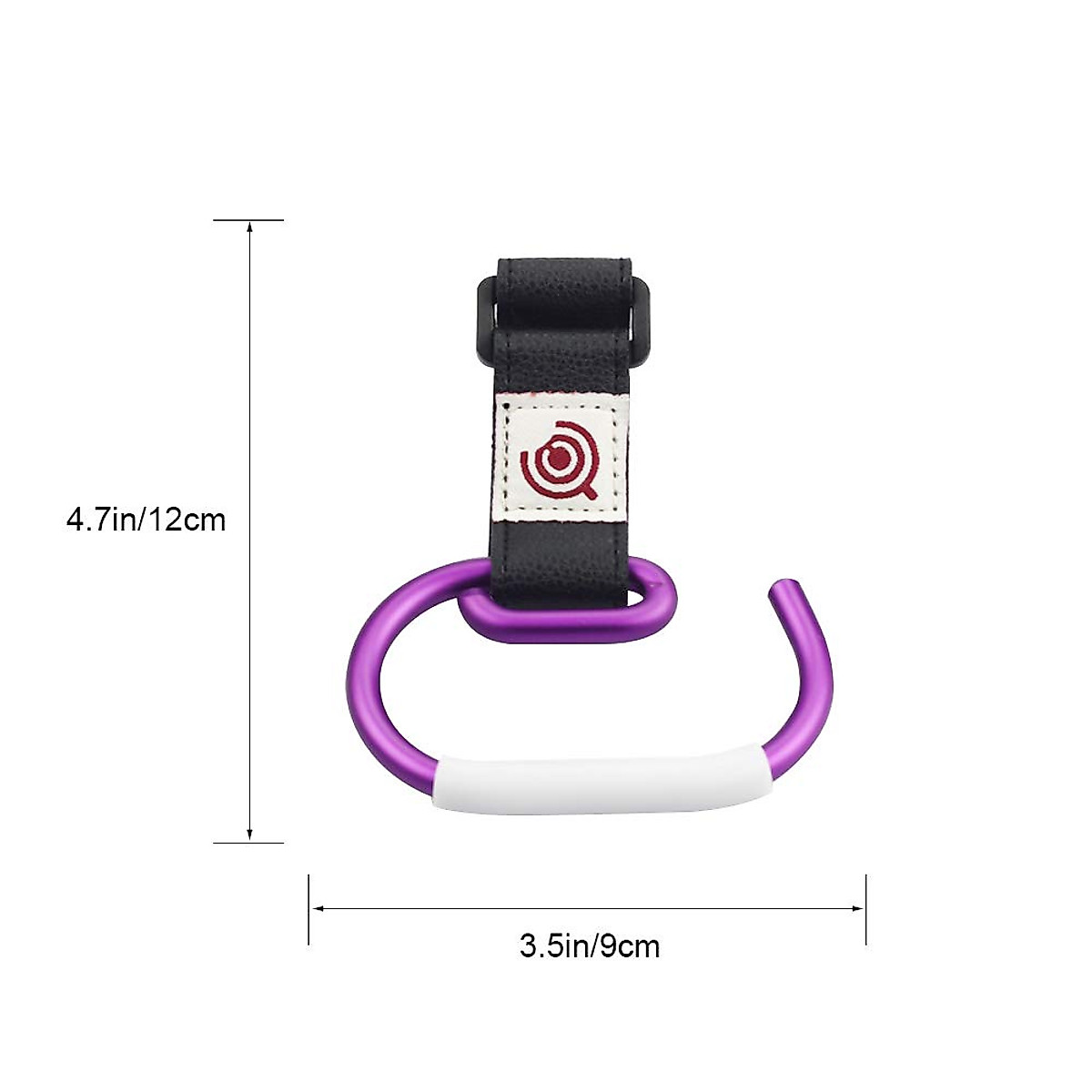 Stroller Hand Warm Muff Pram Gloves with 2 Stroller Hooks Winter Waterproof Anti-Freeze Fleece Baby Stroller Pushchair Warm Gloves Gift for Parents and Caregivers (Purple)