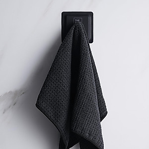 The Man Silicone Hook - Bathroom & Shower Storage Hook - Shower Toiletry, Bathroom Organizer Accessory - Heavy Duty Stainless Steel & Silicone - Strong Hold, Adheres to Most Surfaces (1 Pack)