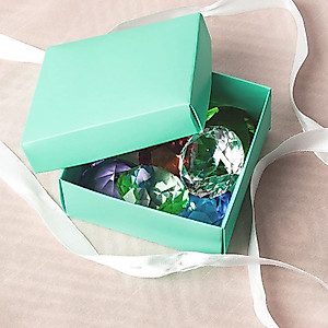 BLUE PANDA 24 Pack Party Favor Boxes, Small Turquoise Candy Treat Gift Box for Bridal Shower Engagement Birthday Wedding