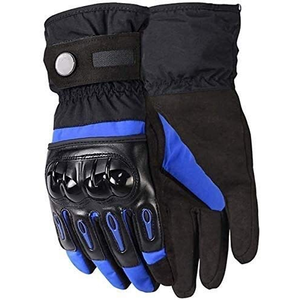 EXCEI Rechargeable 1 Pair Cross-Country Motorcycle Outdoor Multi-Purpose Gloves Windproof Waterproof Heat Resistant Gloves Cold Gear Touch Phone Men Women (Color :
