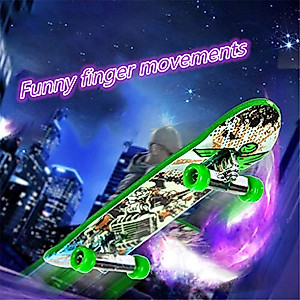 CAOREN Mini Skateboard, 2PCS Finger Board Tech Truck Mini Skateboards Alloy Stent Party Favors Gift