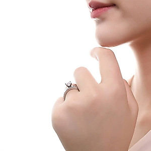 BERRICLE Sterling Silver Solitaire Wedding Engagement Rings 1.2 Carat Princess Cut Cubic Zirconia CZ Ring Set for Women, Rhodium Plated Size 6