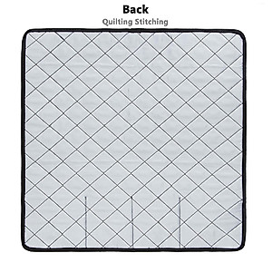 Garende Sewing Machine Mat with Storage Pockets Water-Resistant Sewing Machine Tools Organizer for Table Sewing Machine Pad (Black)