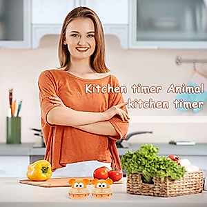 Beaupretty Cartoon Mechanical Kitchen Cooking Timer: Cute Puppy Animal Wind Up Timers 60 Minutes Clock Loud Alarm Counters Manual Study Timer Kitchen Utensil for Adults