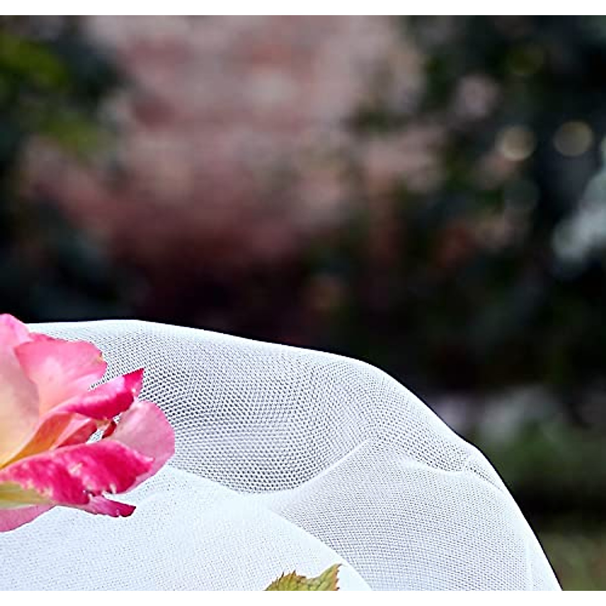 Ultra Fine Garden Insect Netting: 15'x15' Bug Netting Mesh Row Cover Screen Cicada Barrier for Protecting Vegetables Fruits Flowers Raised Plants