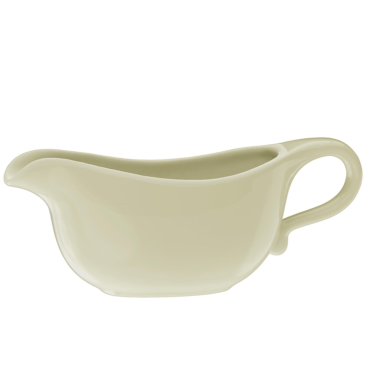 RONDURE Large White Gravy Boat - 19 oz Capacity, Microwave and Dishwasher Compatible