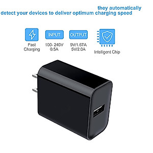 WZHENB MiFi 7730L Charger 8800L 8000 Wall Charger and 5FT Charging Cable Cord Compatible for Verizon MiFi 7730L 8800L M2100 400L Jetpack 4G LTE Mobile Hotspot WiFi,Inseego 5G MiFi M2000 (Black)