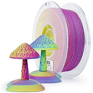 ZIRO PLA Filament Matte, Multicolors 3D Printer Filament, 3-in-1 Chrome Coextrusion PLA, Magic Three-Color PLA, Fit Most FDM 3D Printers,1KG/2.2lb Spool, Rosy Cloud (Matte)