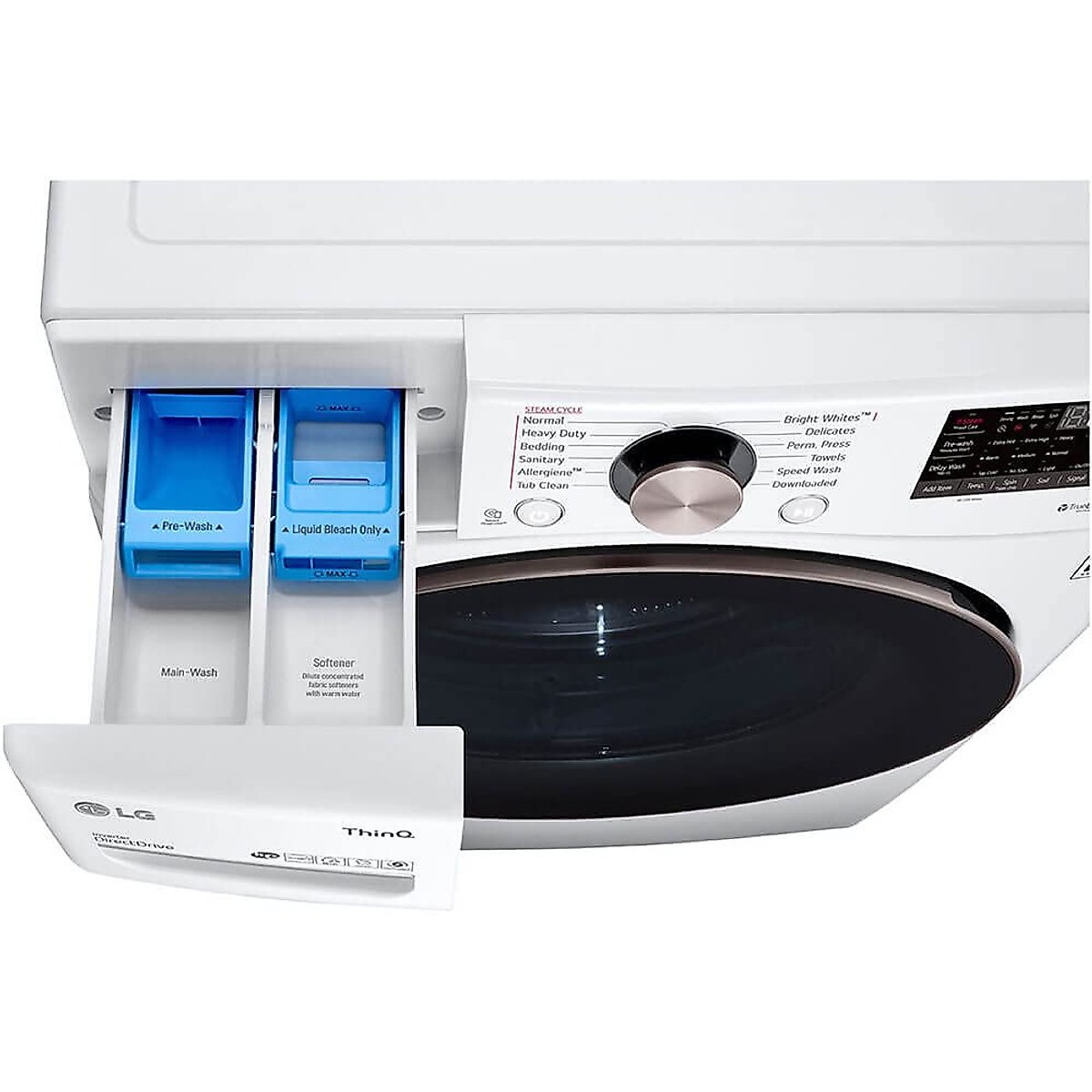 LG 4.5 Cubic Feet Ultra Large Capacity Smart Wi-Fi Enabled Front Load Washer with TurboWash 360-Degree Technology and Built-In Intelligence (White)