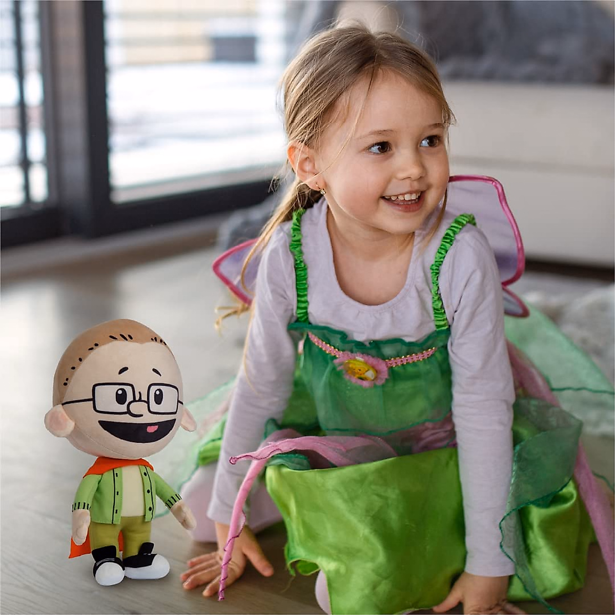 Mighty Mojo Xavier Riddle and The Secret Museum - Brad Scott Meltzer Plush Doll Toy - 12 Inches Tall - Super Soft Cuddly Plush Doll - PBS Show - Gift for Kids & Birthday Parties