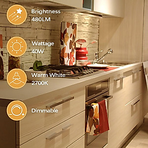 MIARALA G9 Halogen Light Bulbs 40W 120V Warm White 2700K Dimmable 6-Pack, No Flicker