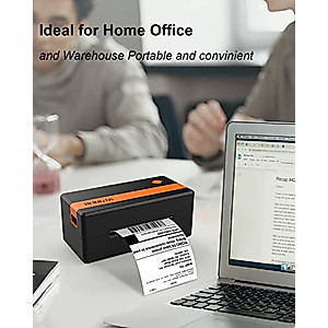 Rongta Label Printer,Thermal Label Printer, Shipping Label Printer for Small Business, Compatible with Amazon, Ebay, Etsy, Shopify and FedEx,UPS (Black)