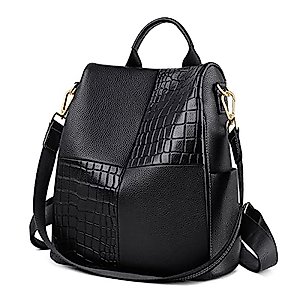 FOXLOVER Soft Genuine Leather Backpack Purse For Women Anti-theft Backpacks Versatile Shoulder Bag