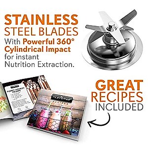 NutriChef Digital Electric Kitchen Countertop Blender - Professional 1.7 Liter Capacity Home Food Processor Compact Blender for Shakes and Smoothies w/ Pulse Blend, Timer, Adjustable Speed - NCBL1700