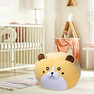 Kids Bean Bag Chair Stuffed Animal Toy Storage Bag for Kids,X-Large Extra Soft Boys Girls Toys Storage Bags,Storage Organizer Beanbag Chairs with Zipper, 33×27×17 Inch Dog (Cover Only)