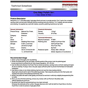 menzerna CGW One-Step Polish 3in1, 32 oz.
