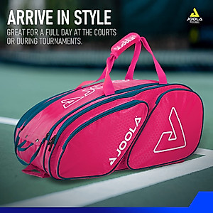 JOOLA Tour Elite Bag,Hot Pink/Blue