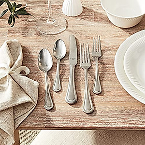 Lenox 893079 Textured Neutrals 24-Piece Flatware Set