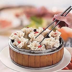 Metal Chopsticks Reusable Titanium Plated Stainless Steel Chopsticks Japanese Korean Chopsticks for Food & Cooking 9.5Inch Non-Slip for Beginners Square Laser Chopsticks 5 pairs Gift Set