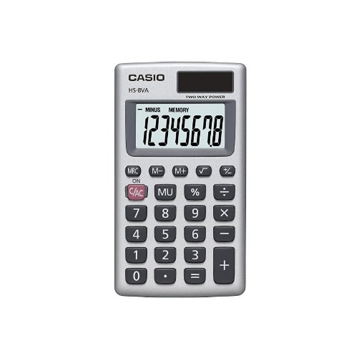 Casio HS-8VA, Solar Powered Standard Function Calculator