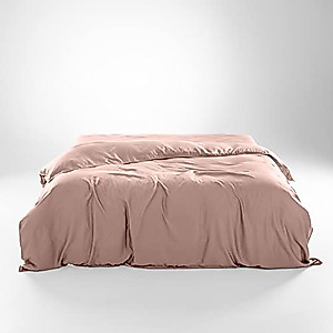 Olive + Crate Eucalyptus Cooling Duvet Covers King Size | Certified Tencel Lyocell Fiber from Austria for Quilt | Silky Soft Modal Fiber - Better Than Silk Cotton and Bamboo | Rose Blush