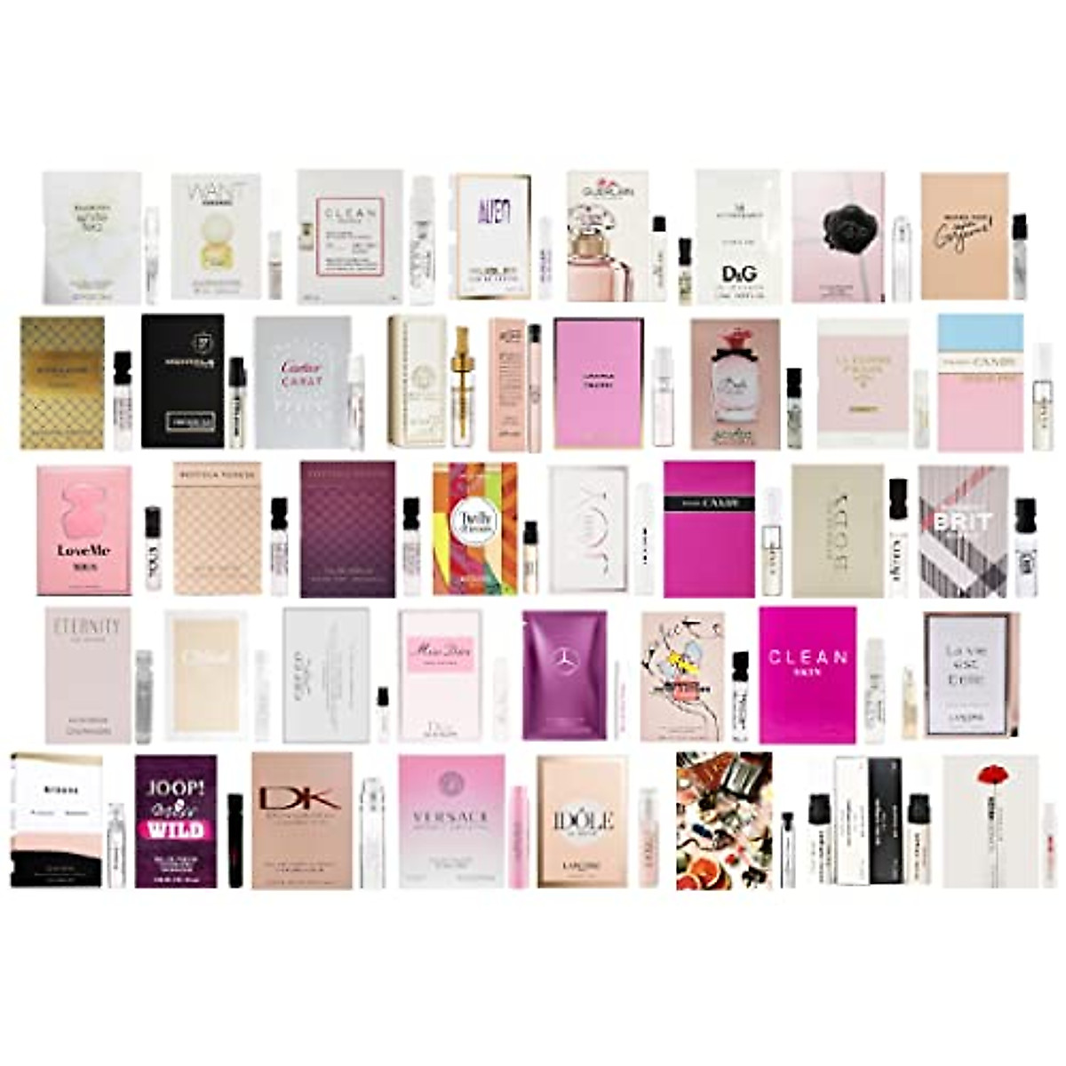 Designer Perfume Sampler Set Lot x 12 Sample Vials - High End Fragrance Samples for Women, 12 Piece Set