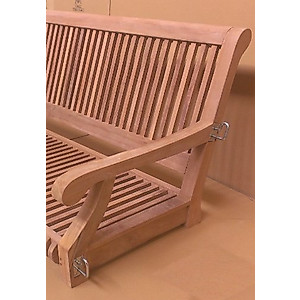 New Grade A Teak Porch Garden 6 feet Swing Chair only (Swing & Sunbrela Cushions Sold Separately) [Model:Giva] #WHSWGV6