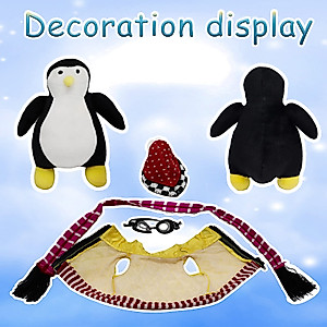 Firecos 10.6'' Penguin Plush Toy Cute Penguin Plushy Stuffed Doll Toys Christmas Thanksgiving Gifts Plushies (S (27cm)