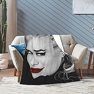 CHLGEAR Gwen Singer Stefani Throw Blanket Flannel Soft Cozy Blankets and Throws for Couch Sofa Bed Blankets for Adults Kids Music Lovers Gifts 60"x50"