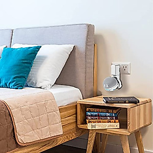 C YECEN Echo Dot 4th Generation Wall Mount Holder Outlet Hanger, Space-Saving Echo Dot Holder (White)