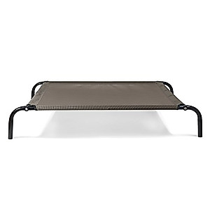 Furhaven Medium Dog Bed Reinforced & Elevated Cot w/ High Airflow Cooling - Espresso, Medium