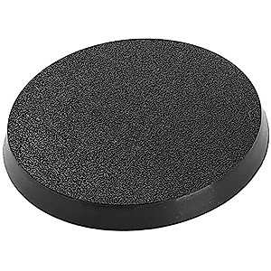 EEcliP 100pcs Round Plastic Model Bases 40mm or 1.57inch for Gaming Miniatures or Wargames Table Games MB540