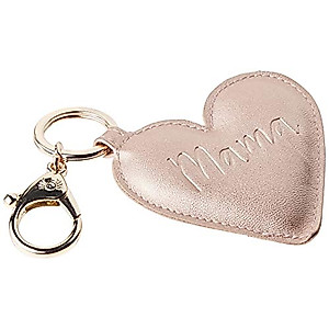Itzy Ritzy Diaper Bag and Purse Charm, Keychain and Luggage Marker; Measures 6” Long and 3” Wide; Features Durable Clasp and Trendy Gold Hardware, Gold