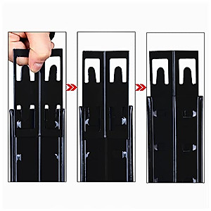 AUTOFU Garage Shed Kitchen Storage Racking Shelving Unit 77x39x20inch(H*W*D) Adjustable 5 Shelf Metal Shelves Boltless Assembly System Easy to Set Black