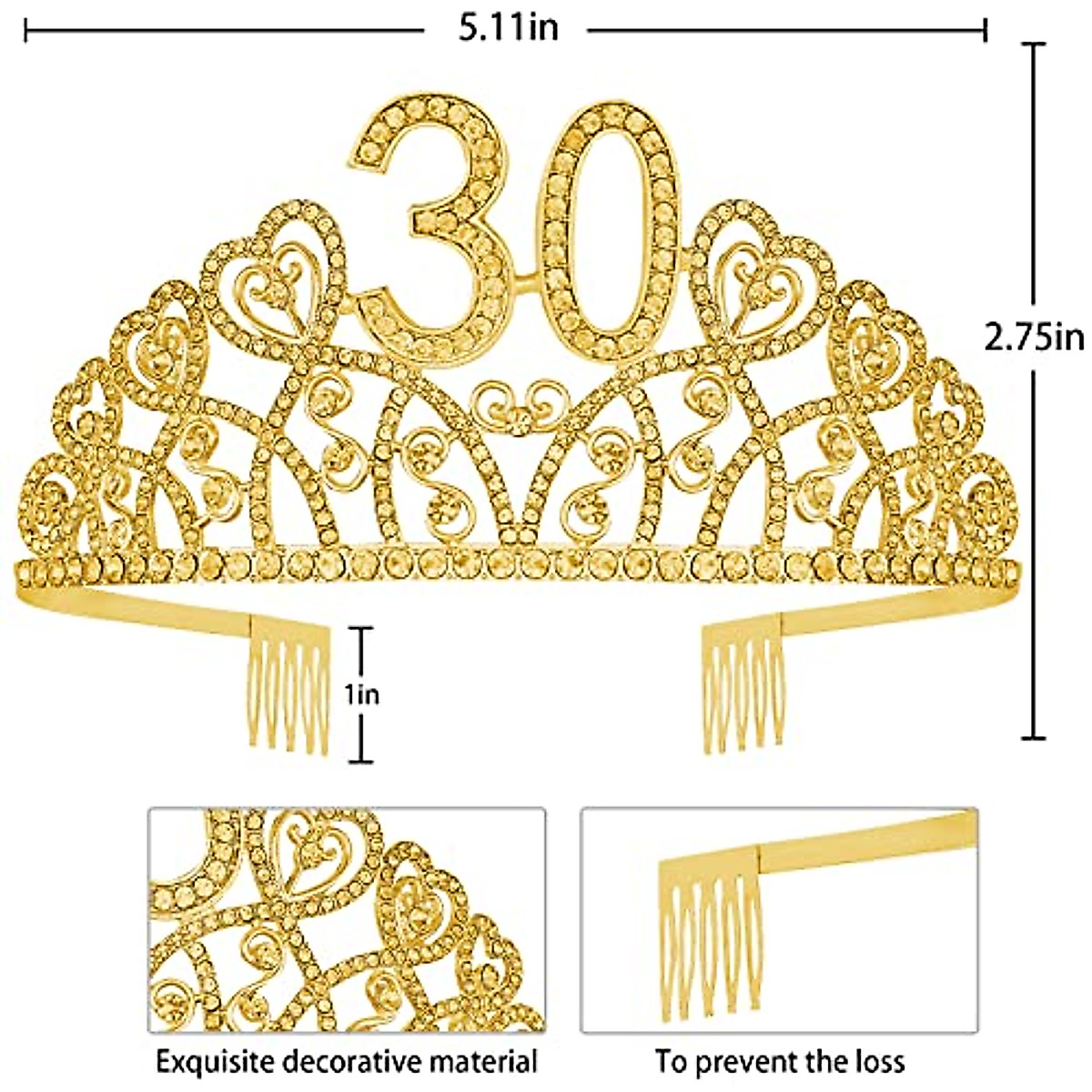30th Birthday Gifts for Women,30th Birthday Tiara and Sash,30 and Fabulous,30th Birthday Crown,30th Birthday Decorations for Women,30th Birthday Party Favor,30th Birthday Supplies,30th Bday Tiara
