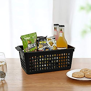 Vababa 6-Pack Small Storage Basket, Black