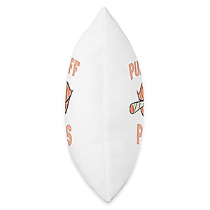 Puff Pass Lips Sexy Stoner Girl Puff Pass Lips Joint Sexy Cannabis Stoner Girl Smoking Throw Pillow, 16x16, Multicolor