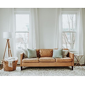 Texphw Wood Furniture Legs, Couch Legs Set of 4 - Wooden Replacement Feet for Bench, Brown Rubber Wood Parts for Sectional, Sofa, Wooden Legs Chairs Complete with Installation Hardware