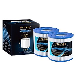 POOLPURE C-4310 Spa Filter Replaces PWW10, Filbur FC-3077, Excel Filters XLS-435, Aladdin 11003, Baleen AK-3006, Darlly 40101, Thermo Spa FL1003, SD-00260 Hot Tub Filter 2 Pack