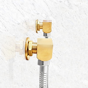 WEHOPE 2PCS B-0230-K Brass Wall Mount Connection Installation Kit Replacement for T&S B-0230 Style and B-0674-RGH Service ，with Teflon Tape