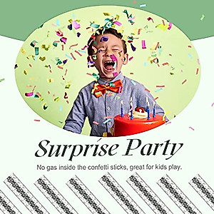 20Pack Colorful Confetti Wands Tissue Paper Flick Flutter Sticks for Wedding Celebrations, Anniversary, Birthday Party, 7.8inch Confetti Popper