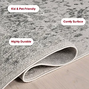 nuLOOM Odell Faded Vintage Area Rug, 5x7, Ivory