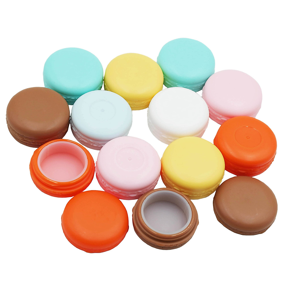 KUVIS 7ml Macron Plastic Silicone Containers Concentrate Non-stick Silicone Storage Jars Multi Use (5)