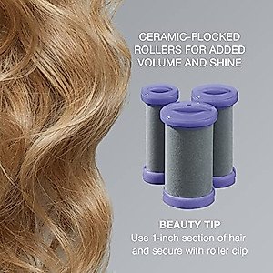 INFINITIPRO BY CONAIR Ceramic Flocked Hot Roller Set with Cord Reel and 20 Hair Rollers