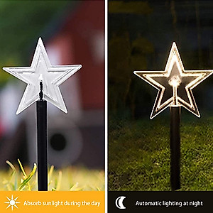 Solar String Light for Home Pathway Christmas Decor Party Fairy Lamp Outdoor Garden (Size:Star)
