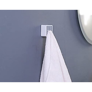 Little Dream Products Wall Hooks for Kitchen Bathroom Trackless Self Adhesive Wall Mounted Hanger Napkin Rack Towel Hook Set of 3 White LDP630HT8 LDP630HT8